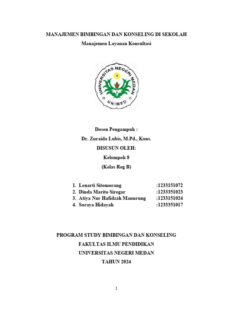 Makalah Bimbingan Dan Konseling Di Sekolah 2 | PDF