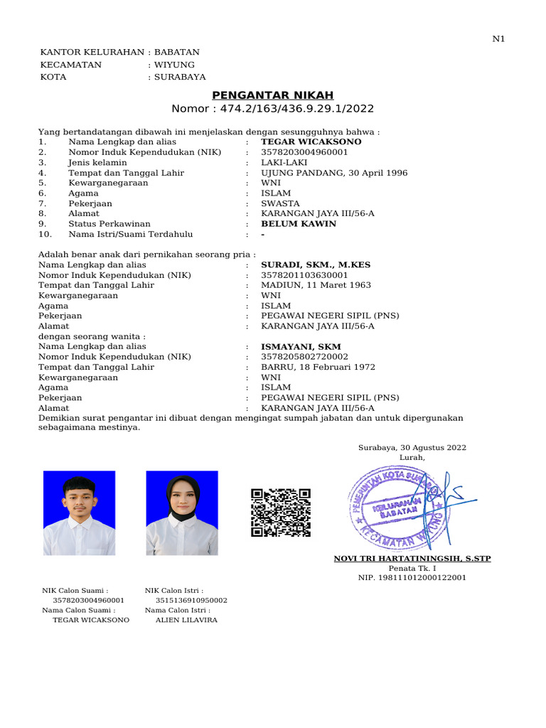 Surat N1-N4 | PDF