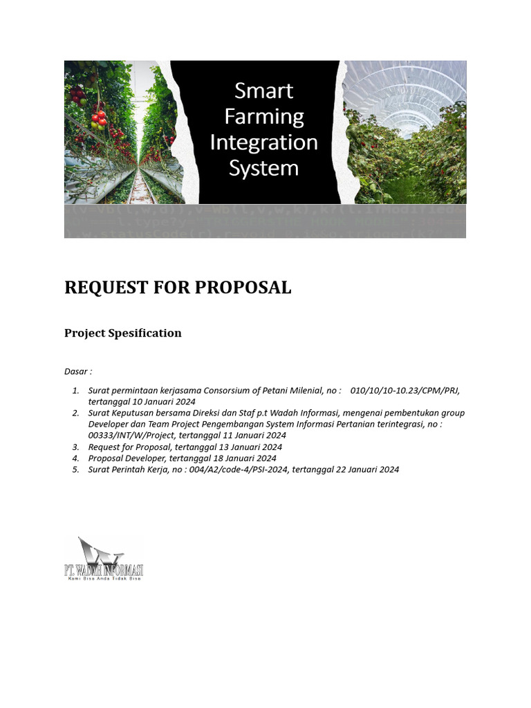 Smart Farming Integration System Project | PDF | Bisnis | Komputer