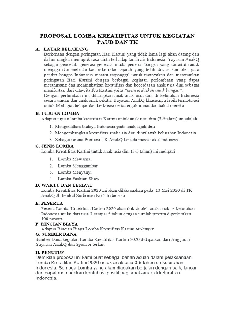 Proposal 17 Agustus | PDF