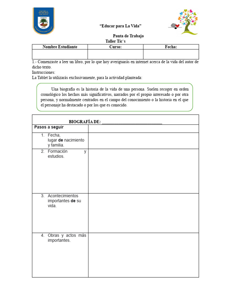 Pauta de Trabajo | PDF