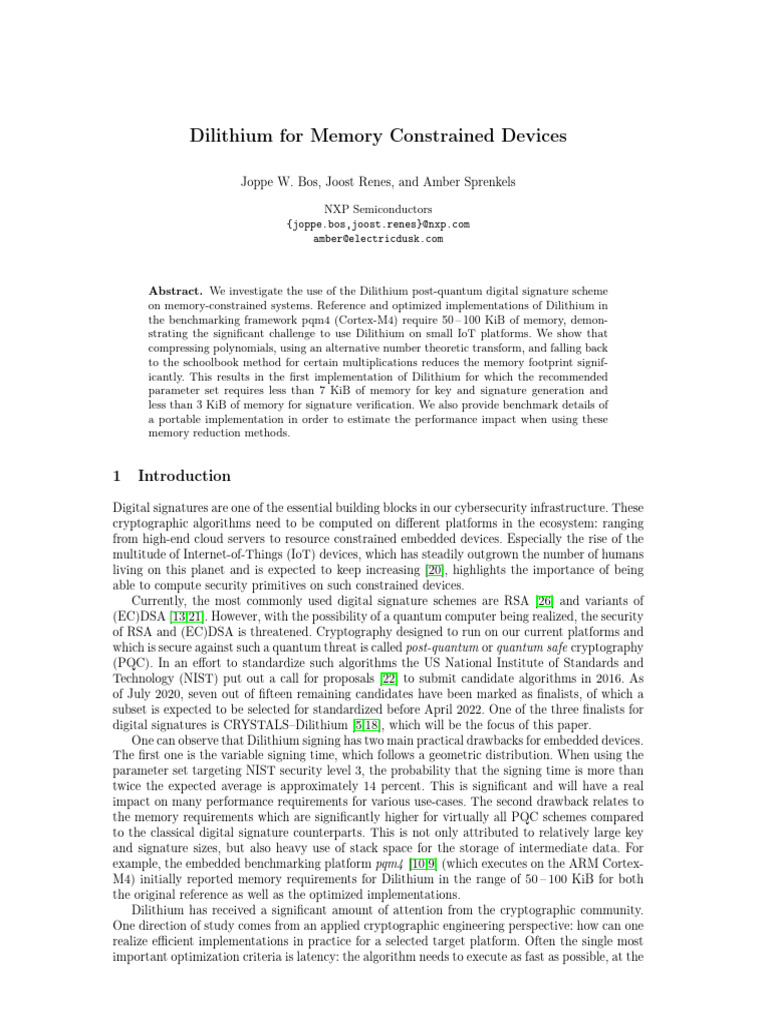 Dili For Memory | PDF | Cryptography | Secure Communication