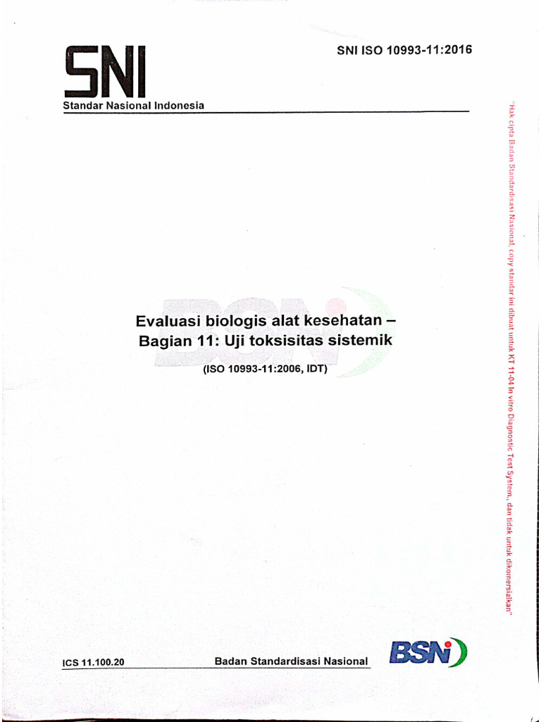 Sni Iso 10933-11 | PDF