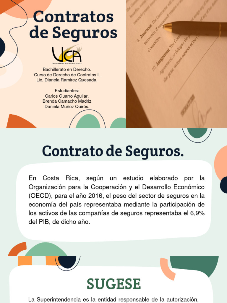 Contrato de Seguros Final | Descargar gratis PDF | Póliza de seguros | Seguro