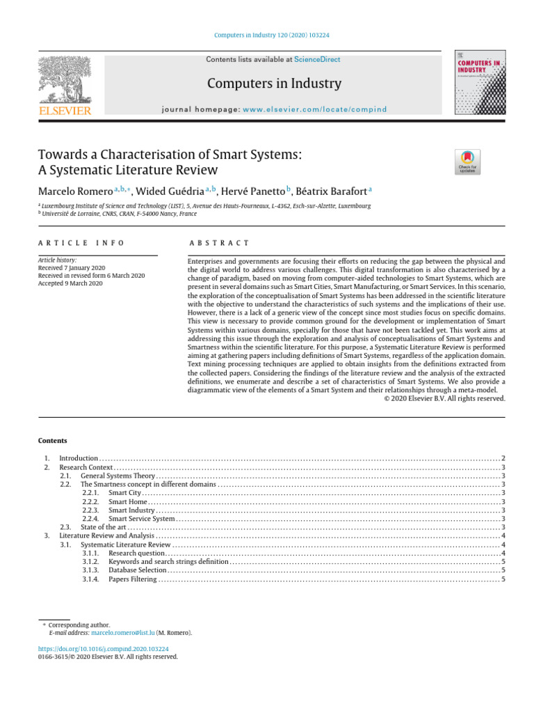 SLR - Romero2020 | PDF | System | Internet Of Things