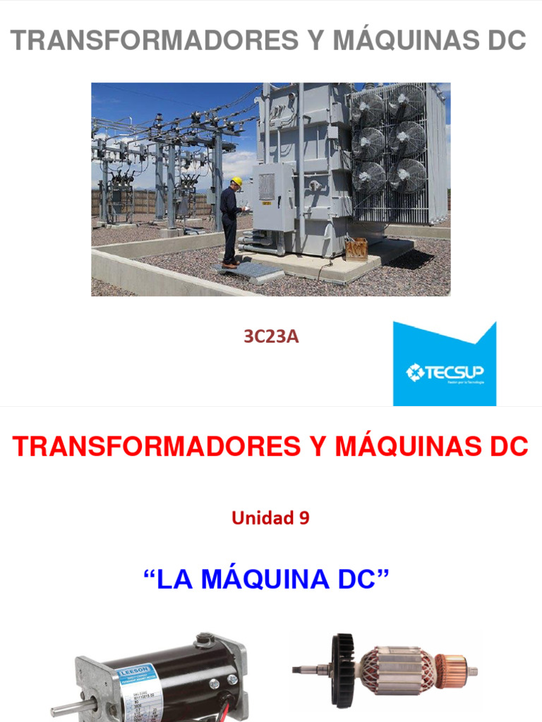 S09 Máquina DC 1 | PDF | Inductor | Generador eléctrico