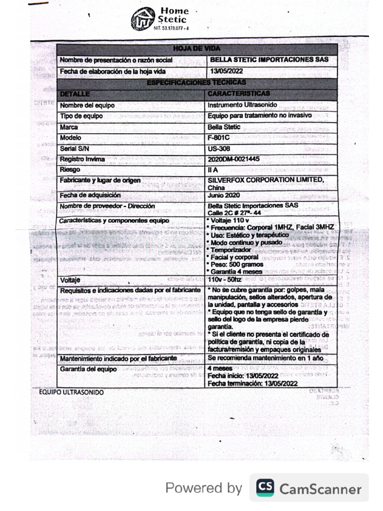 Instrumento Ultrasonido | PDF
