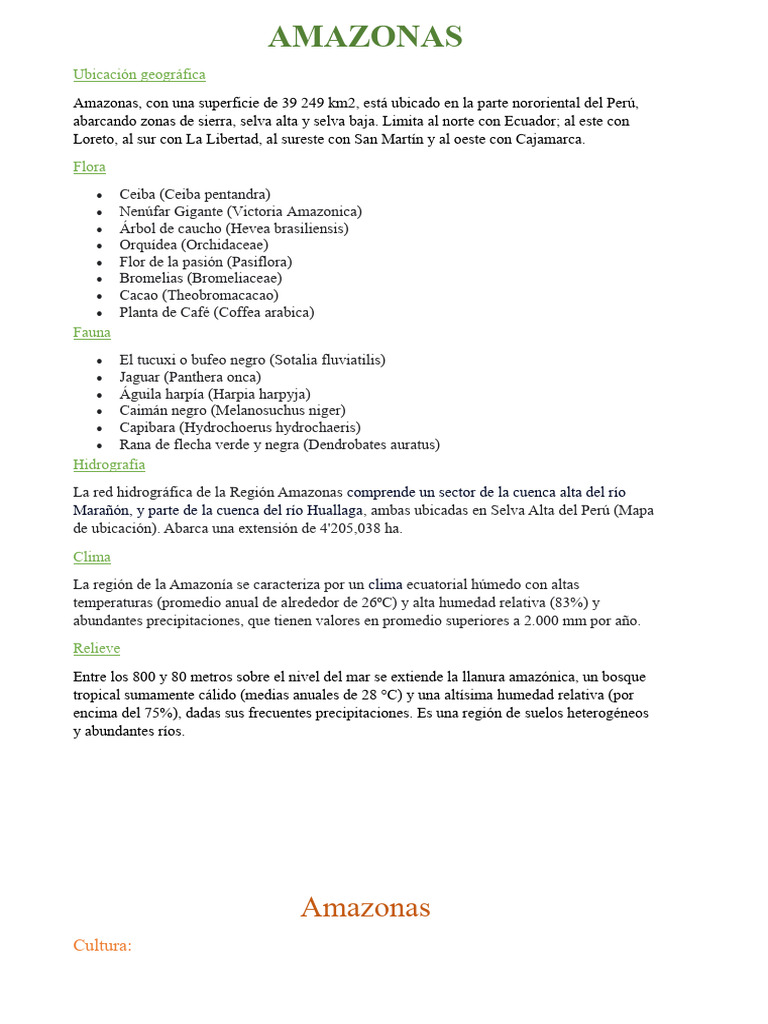 AMAZONAS | PDF | río Amazonas | Perú