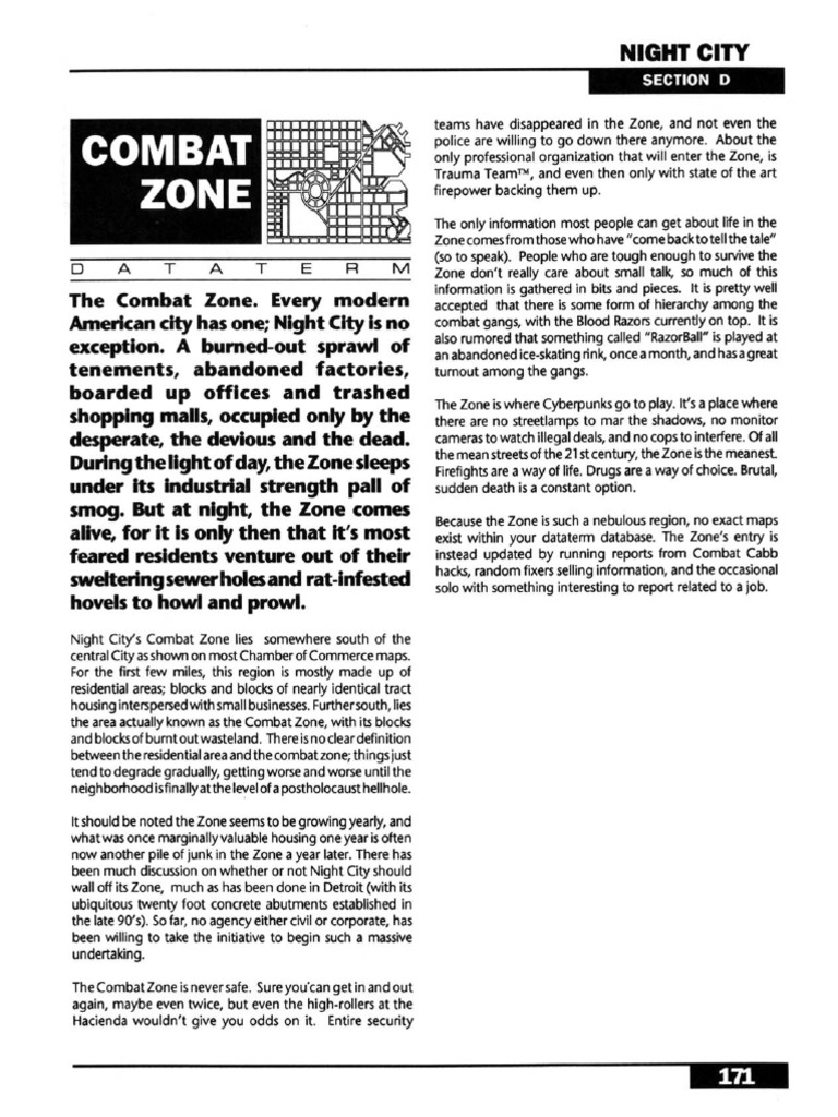 What Is The Combat Zone | PDF