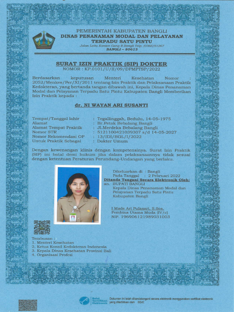 Sip DR Ari Susanti | PDF