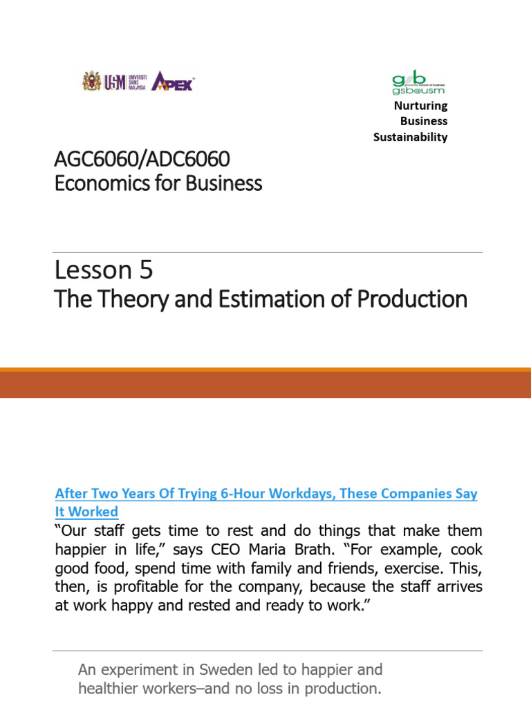 The Theory And Estimation Of Production Download Free Pdf Production Function Long Run And