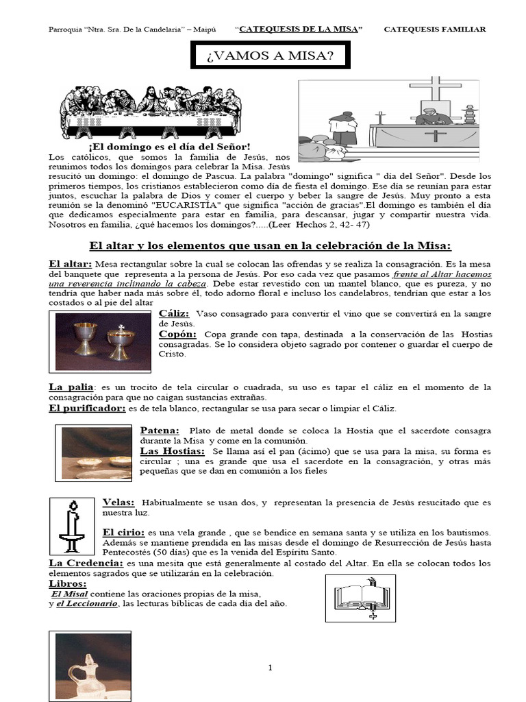 Vamos A Misa | PDF | eucaristía | Oración