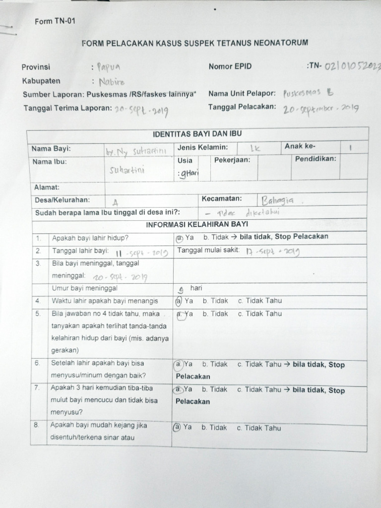 Form TN 01 | PDF