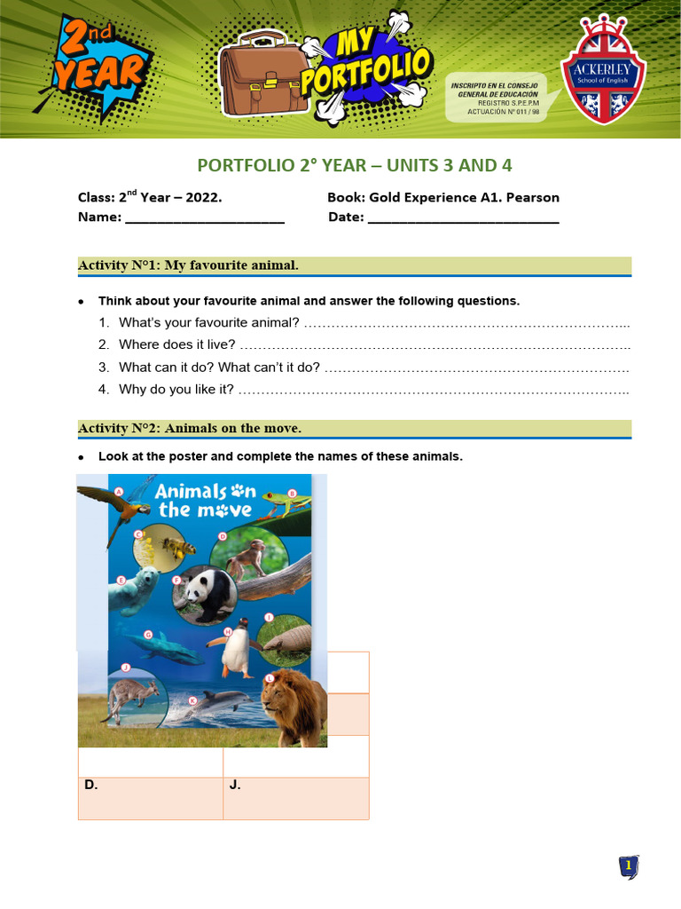 2nd YEAR PORTFOLIO UNITS 3&4 Natalia Glinka | PDF