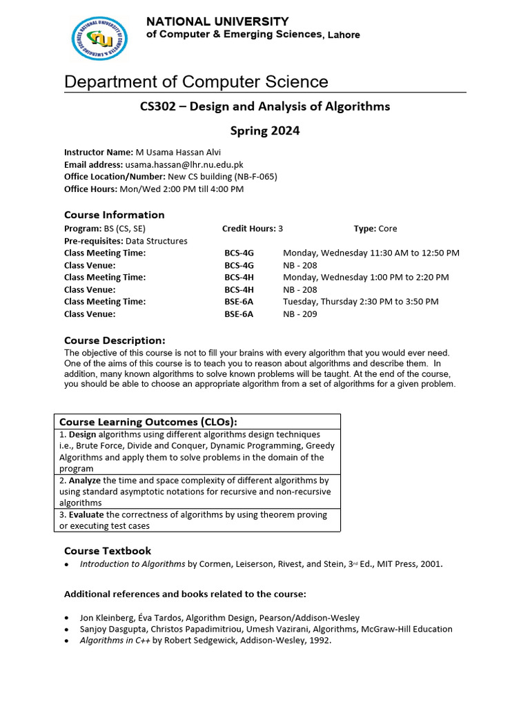 Algo Outline | PDF | Algorithms | Time Complexity Algo Outline | PDF | Algorithms | Time Complexity