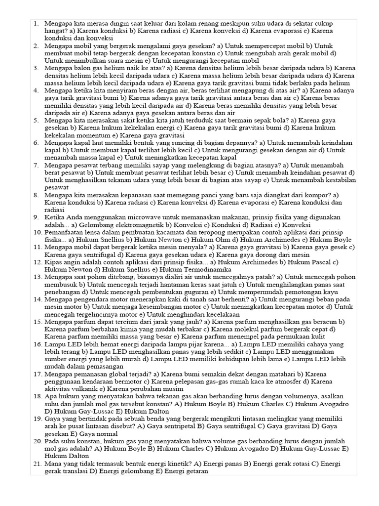 Fisika 2024 | PDF | Griya & Taman | Sains & Matematika