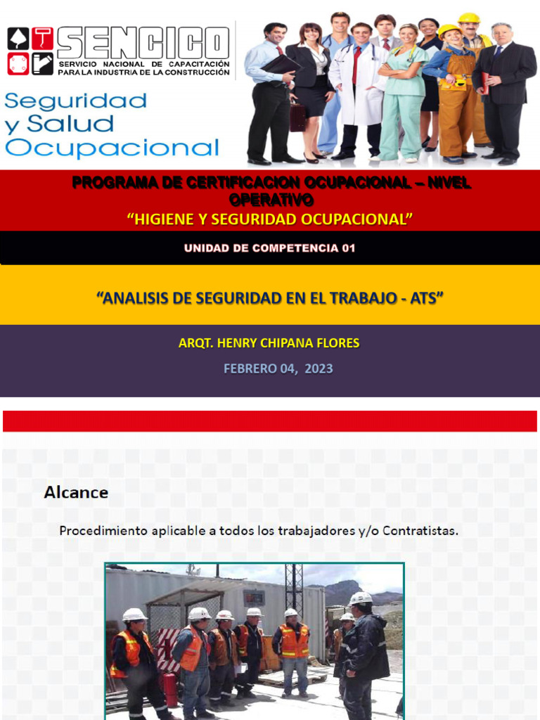 Análisis de Seguridad en el Trabajo ATS | PDF