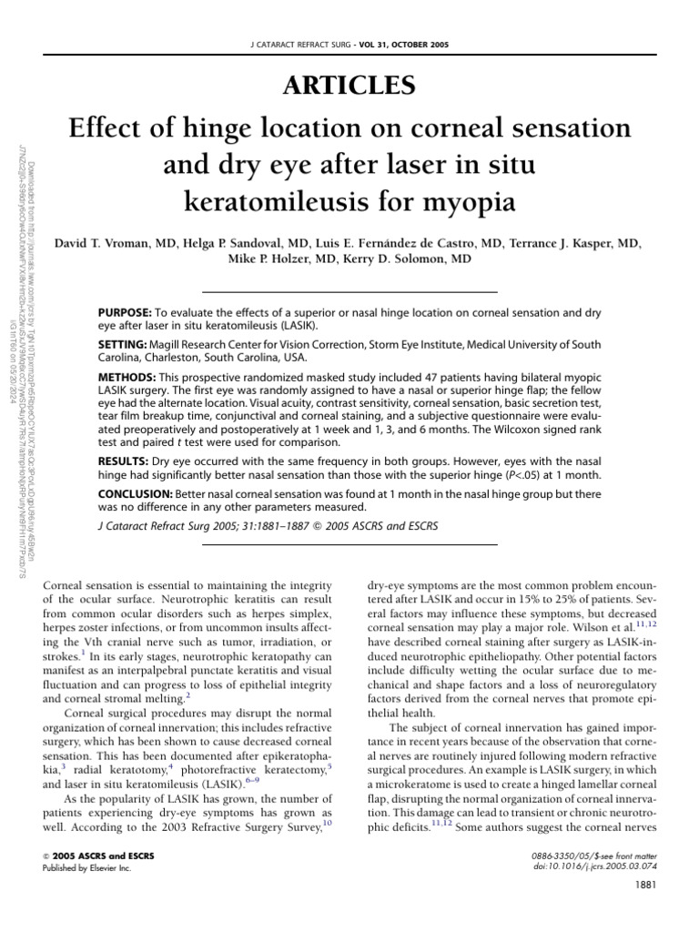 effect_of_hinge_location_on_corneal_sensation_and.29 | PDF | Surgical Specialties | Ophthalmology
