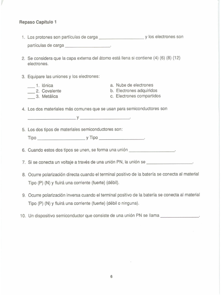 Repaso Capitulo 1 | PDF