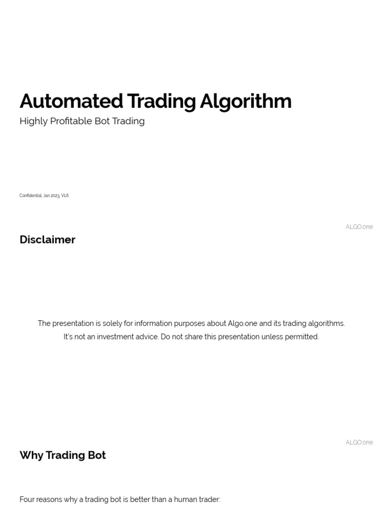 Exclusive High-Risk Trading Bots | PDF | Investing | Algorithmic Trading