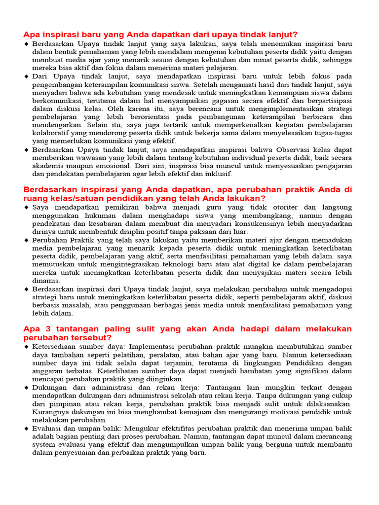 Pengisian Formulir Tindak Lanjut di PMM | PDF