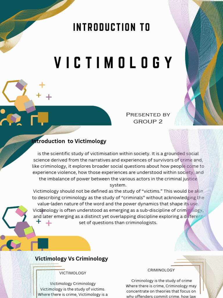 Understanding Victimology and Its Theories | PDF | Victimology ...