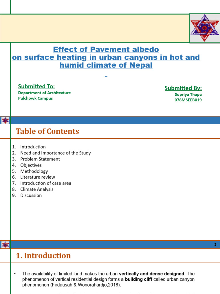 Supriya Thapa - Literature Presentation | PDF | Road Surface | Atmospheric Sciences