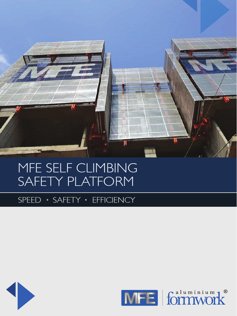 MFE Self Climbing Safety Platform (English) | Download Free PDF | Wound | Crane (Machine)