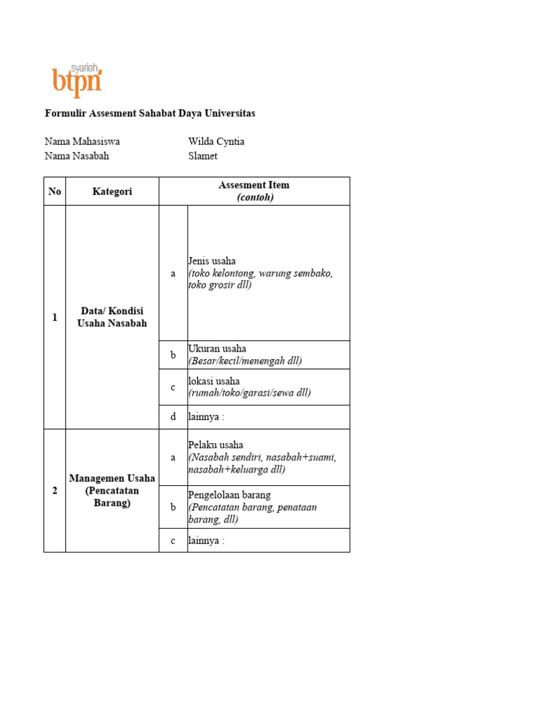 Analisis SWOT Toko Sembako Nasabah | PDF | Bisnis