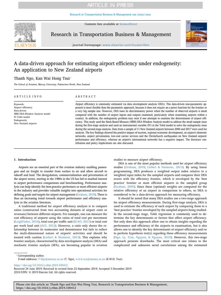 Ngo 2020 | PDF | Regression Analysis | Endogeneity (Econometrics)