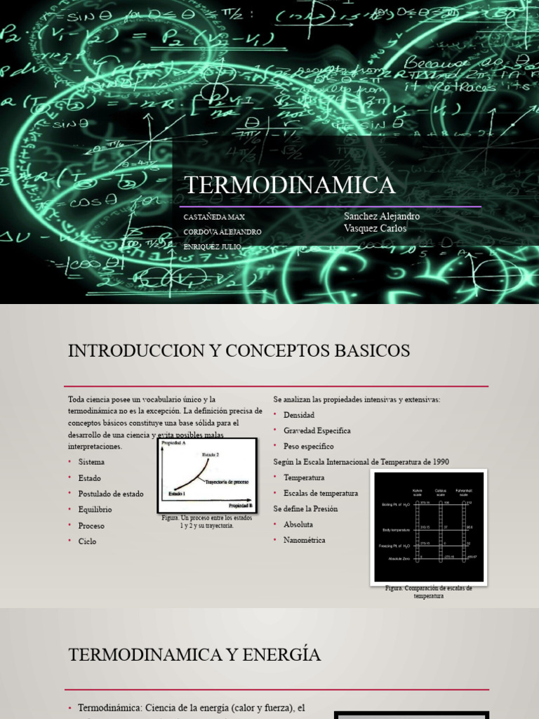 Termodinamica I Introduccion y Conceptos Basicos | PDF | Termodinámica | Temperatura