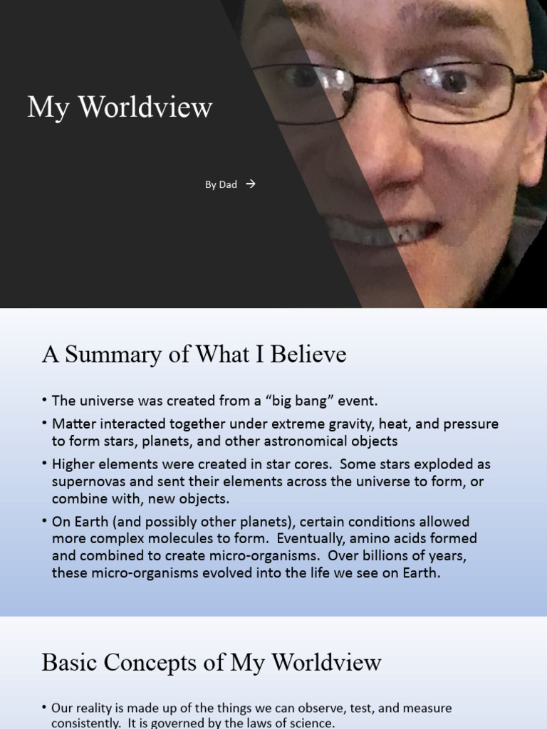 Worldview Presentation | PDF | Hominidae | Universe