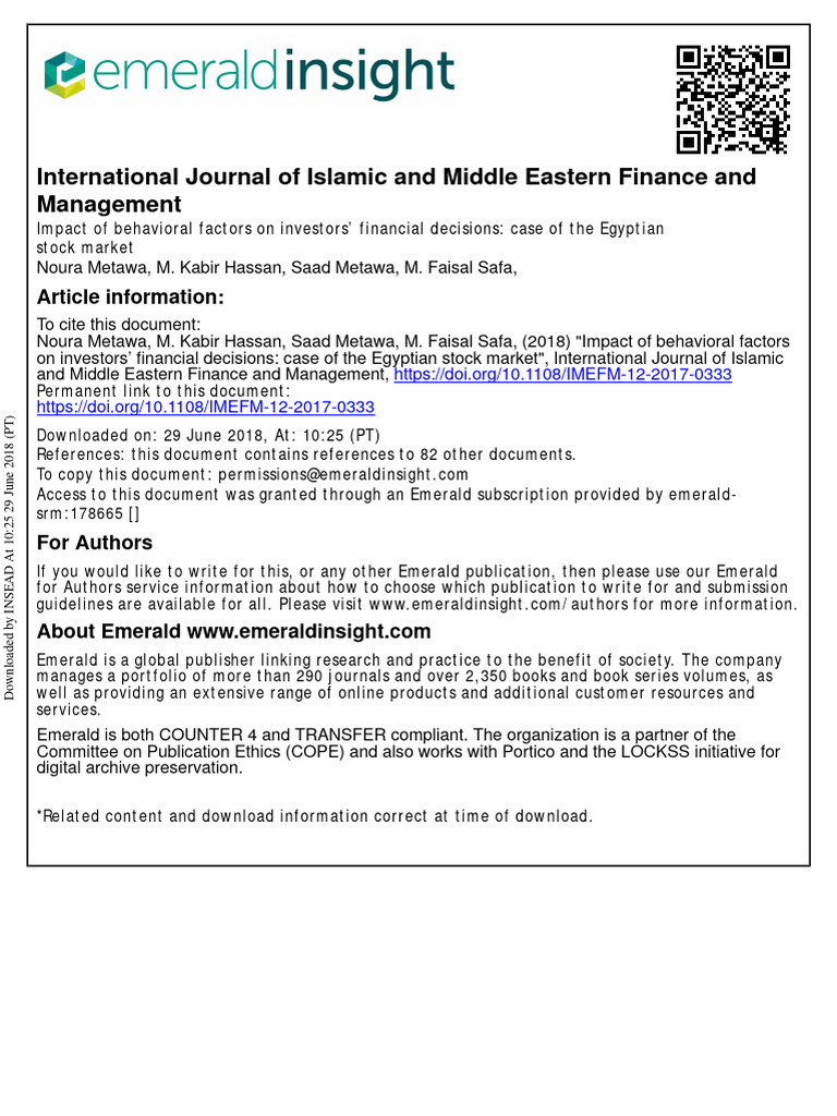 Metawa 2018 | PDF | Investing | Stocks