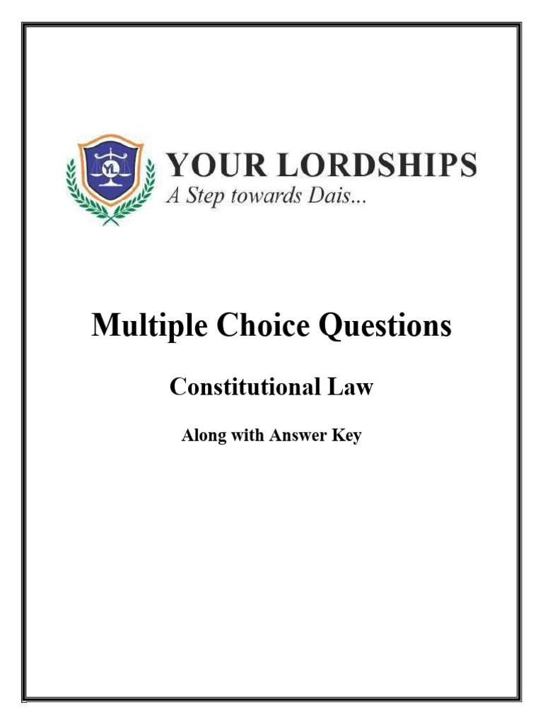 Constitutional Law Quiz | PDF | Political Charters | Statutory Law