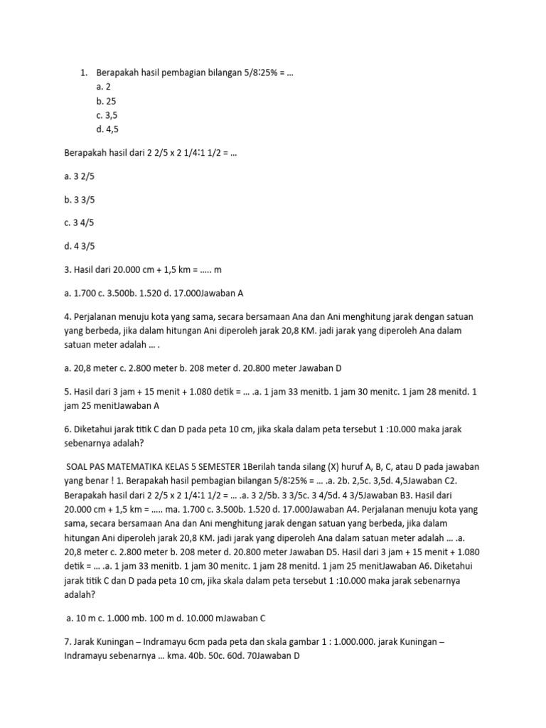 MTK KLS 5 | PDF | Metode & Bahan Ajar