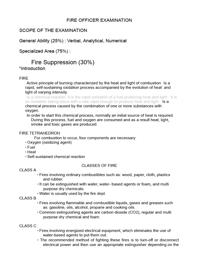 Complete Foe Reviewer (1) | PDF | Fires | Combustion