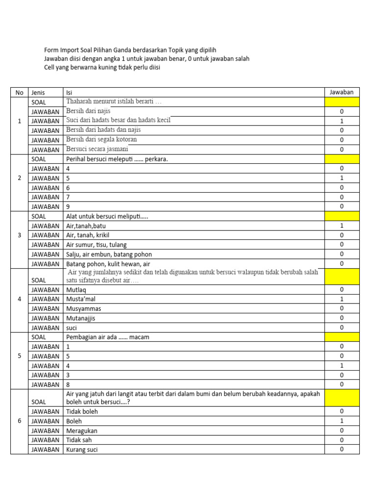 Pilgan Fiqih X As | PDF