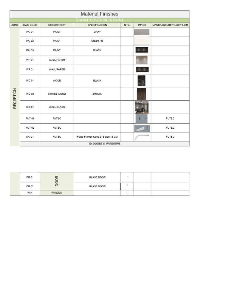 Material Finishes | PDF