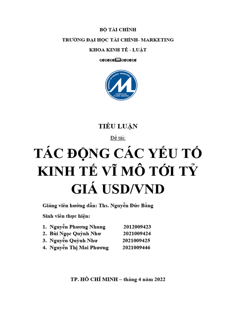 Tieu Luan Kinh Te Luong | PDF
