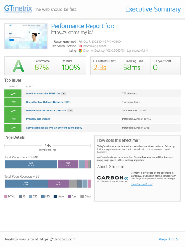 GTmetrix Report SLXMMZ - My.id 20221007T224637 mX7Q2431 | PDF ...