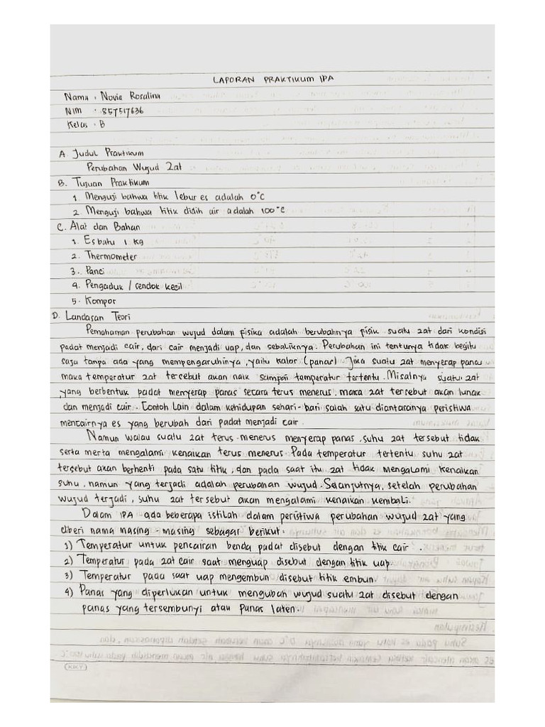 Titik Lebur Es | PDF