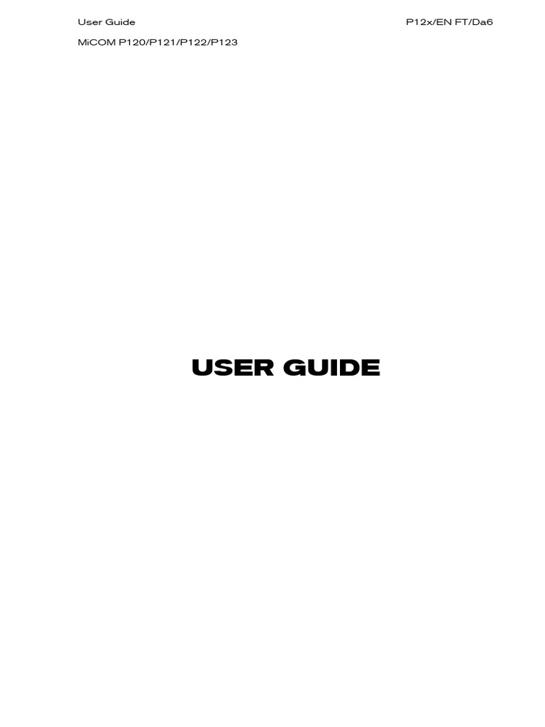 03 - P12x - Enft - Da6 | PDF | Relay | Menu (Computing)