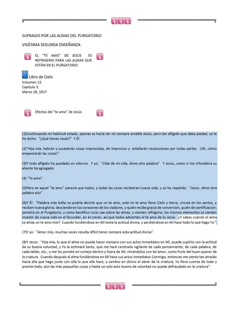 22 Vigésima Segunda Enseñanza | PDF | Purgatorio | Creencia religiosa y ...