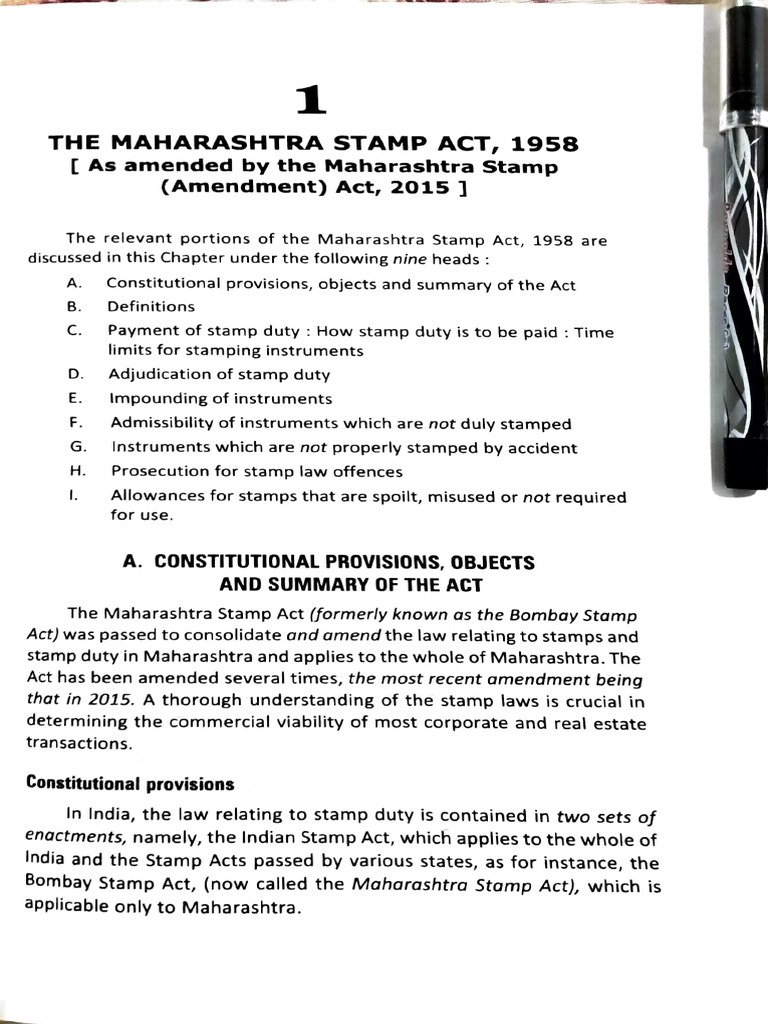Stamp Act Jhabvala | PDF