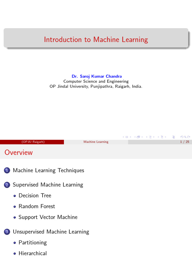 Introduction 2 Machine Learning | PDF | Machine Learning | Support Vector Machine