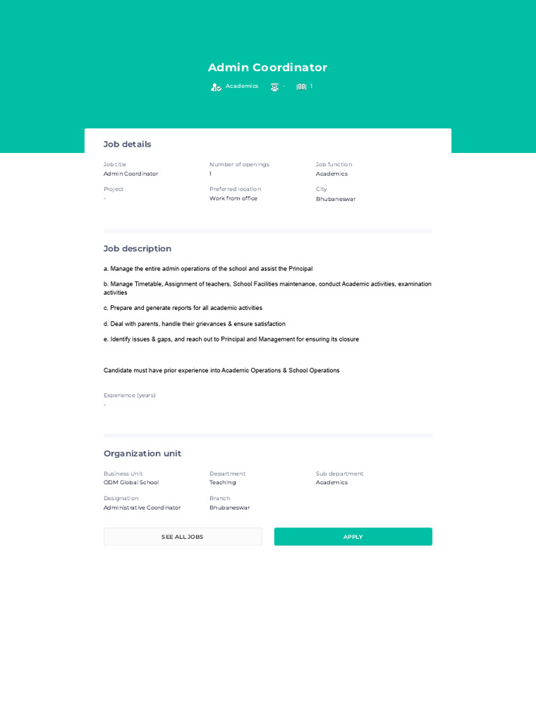 HROne V5 - Admin - Coordinator | PDF