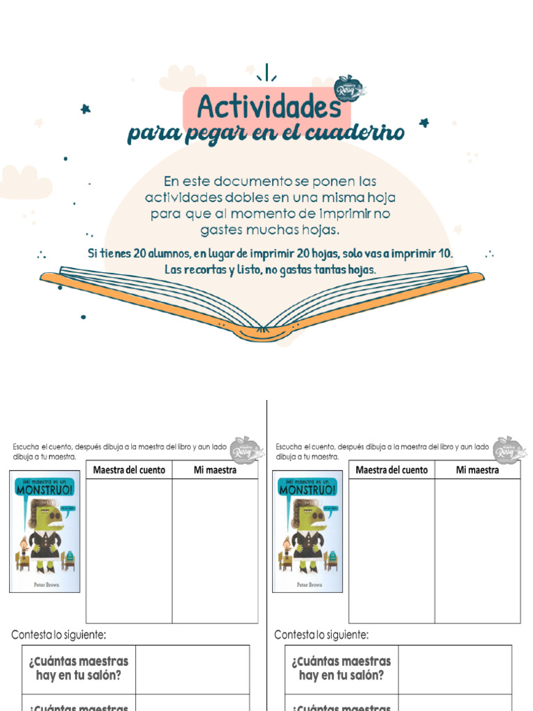 CUENTOS 03 Actividades Cuaderno | PDF | Artes del lenguaje y disciplina ...