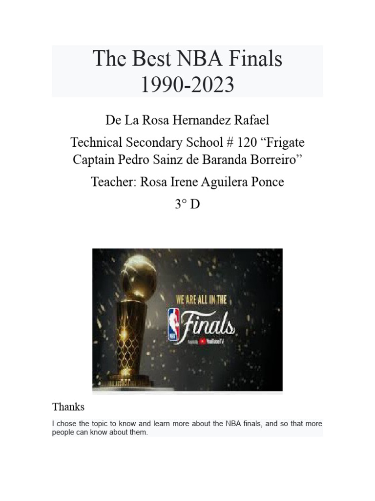 The Best NBA Finals 1980 | Download Free PDF | Nba Finals | National ...