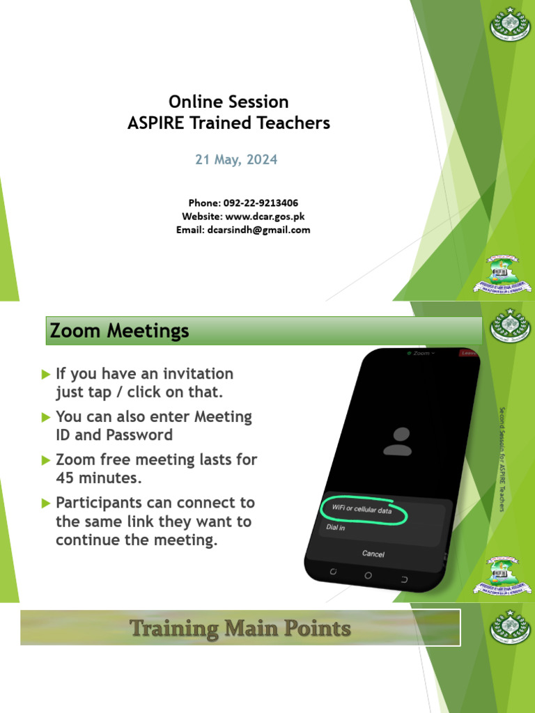 ASPIRE Teachers Online Training Session | PDF | Curriculum | Learning