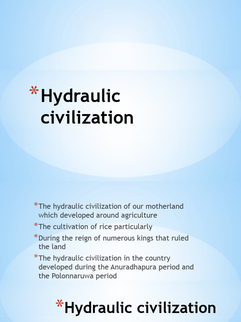 Lesson No 02 Hydraulic Civilization | PDF | Anno Domini | Irrigation